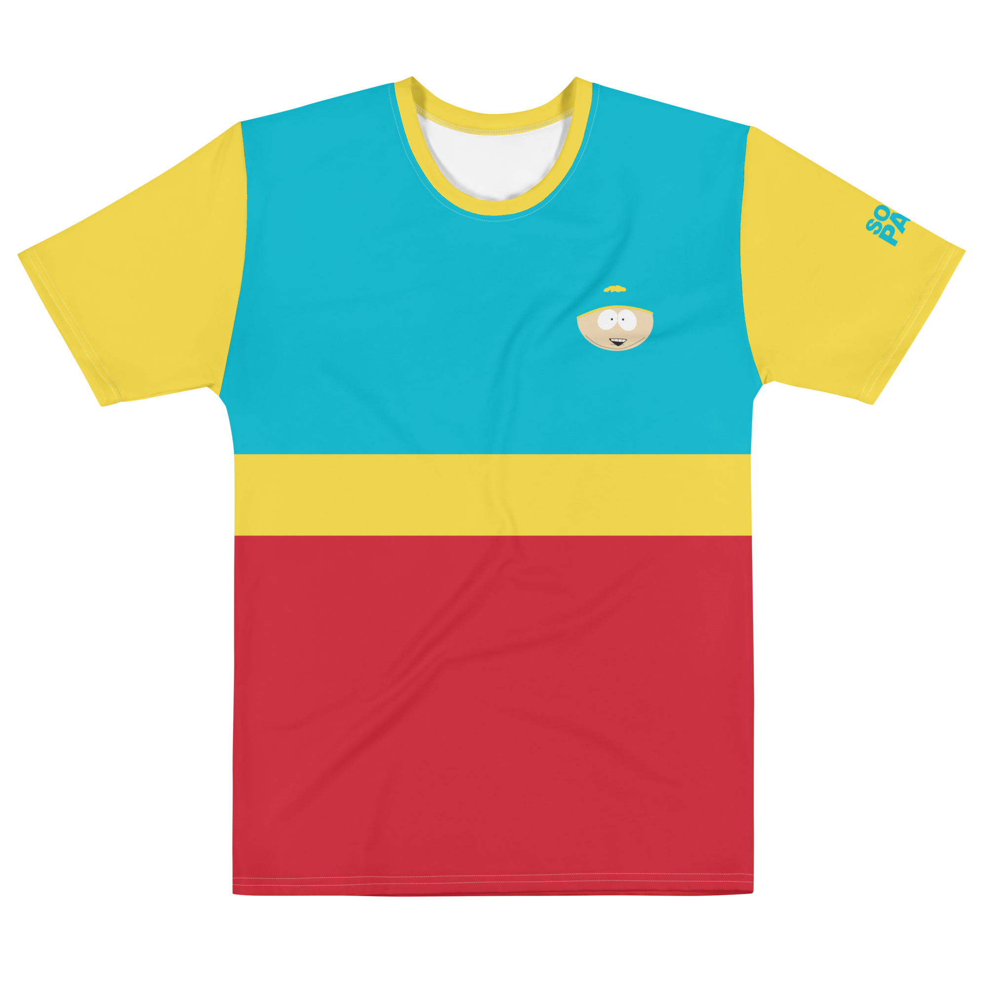 South Park Cartman Color Block Unisex Short Sleeve T Shirt