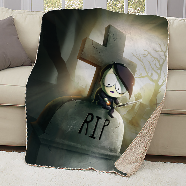 South Park Goth Firkle Sherpa Blanket – South Park Shop