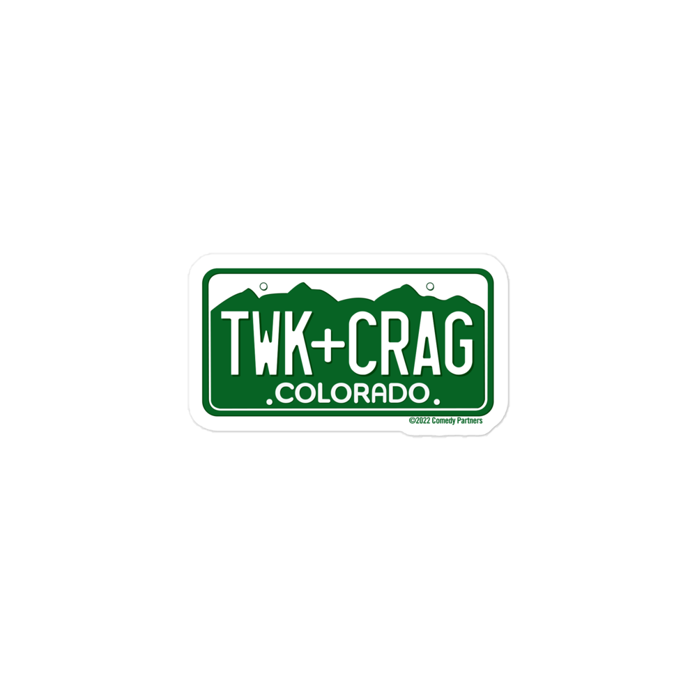 South Park Tweek Plus Craig License Plate Die Cut Sticker